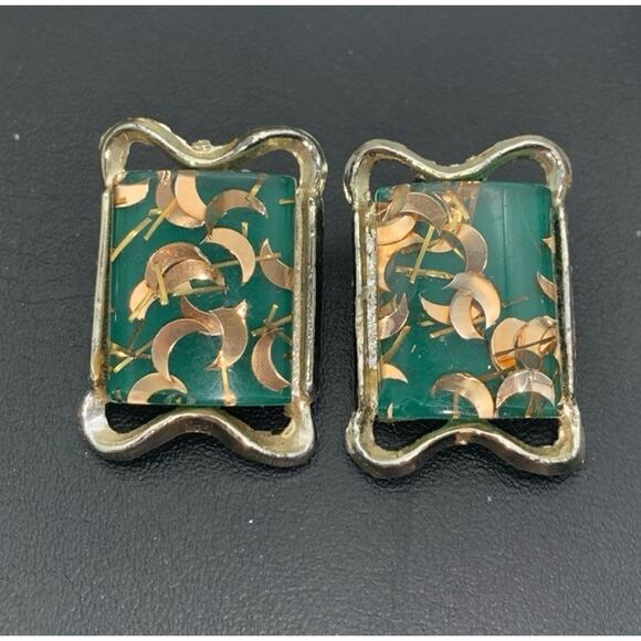 Pam | Jewelry | Vintage Pam Lucite Crescent Moon Confetti Celestial 95s ...